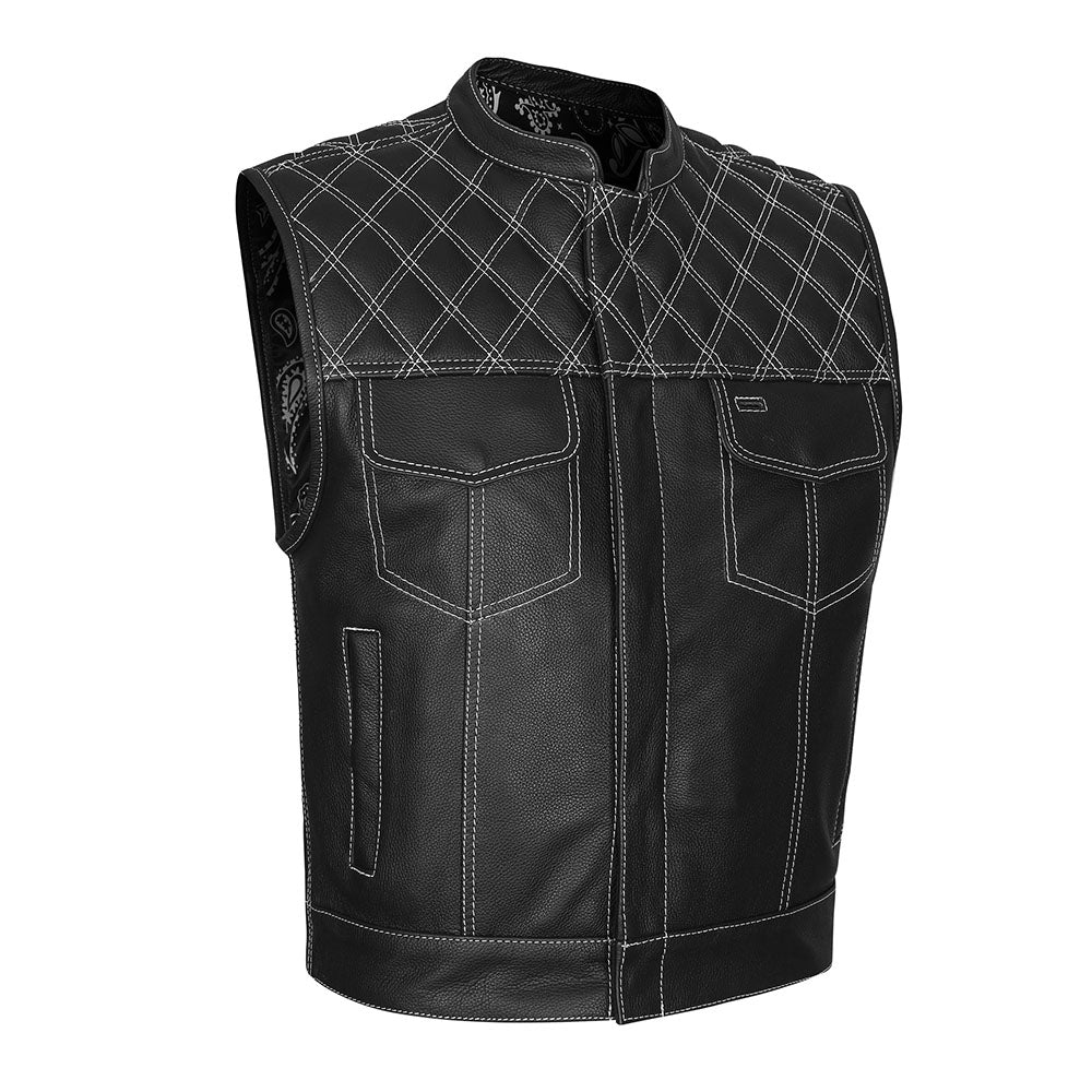 Diamond Fury - Club Vest (White) – GoLeather