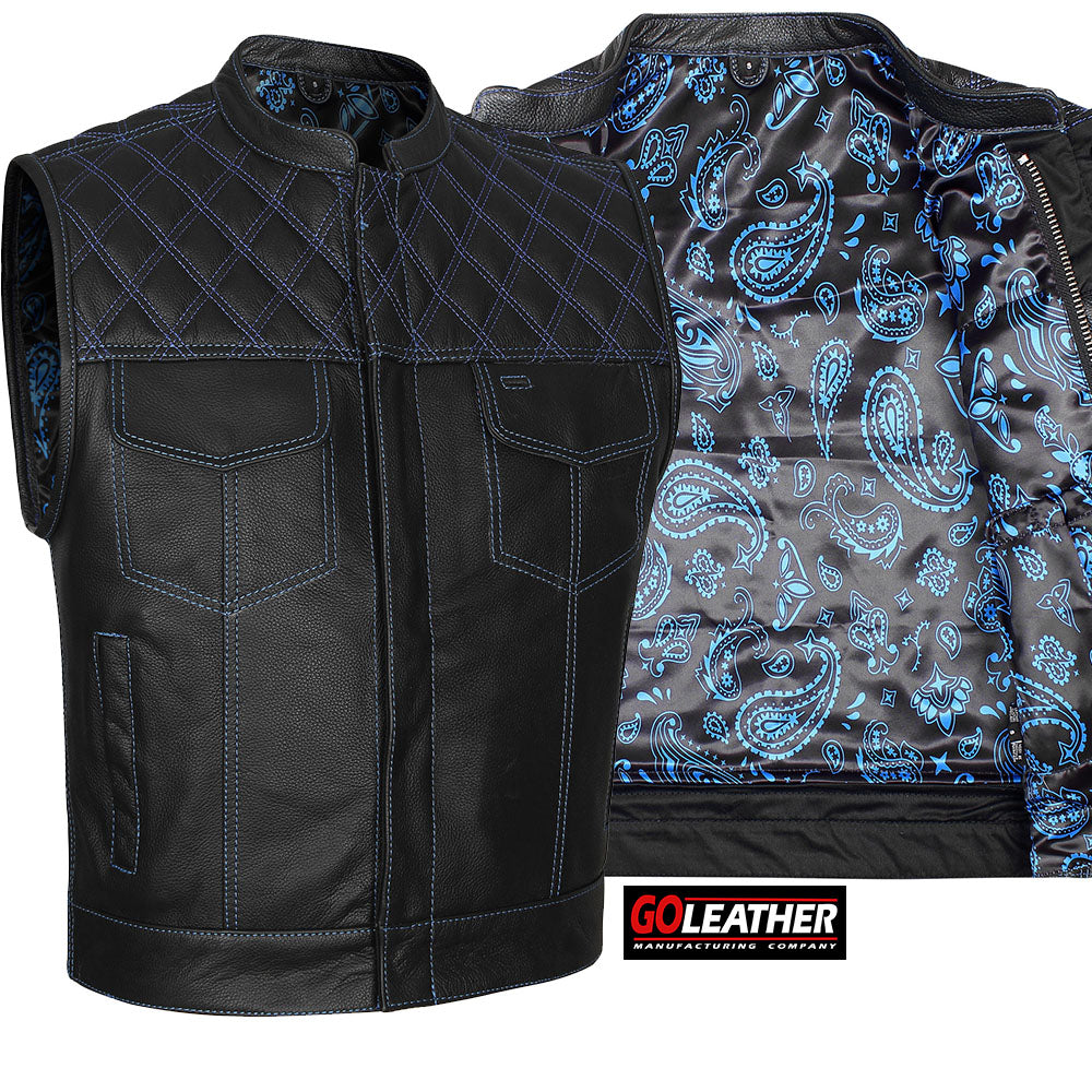 Diamond Fury - Club Vest (Blue) – GoLeather